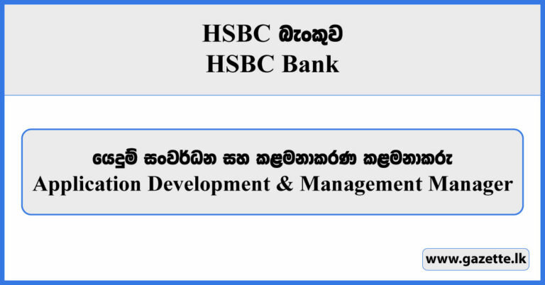 Application Development & Management Manager - HSBC Bank Vacancies 2024 ...