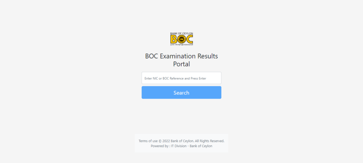 BOC Exam Results 2022 - Bank of Ceylon Exam Results Released - Gazette.lk