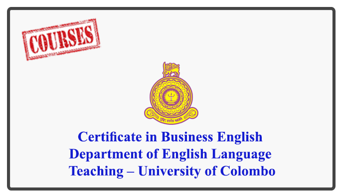 business english courses in sri lanka colombo university course 2018
