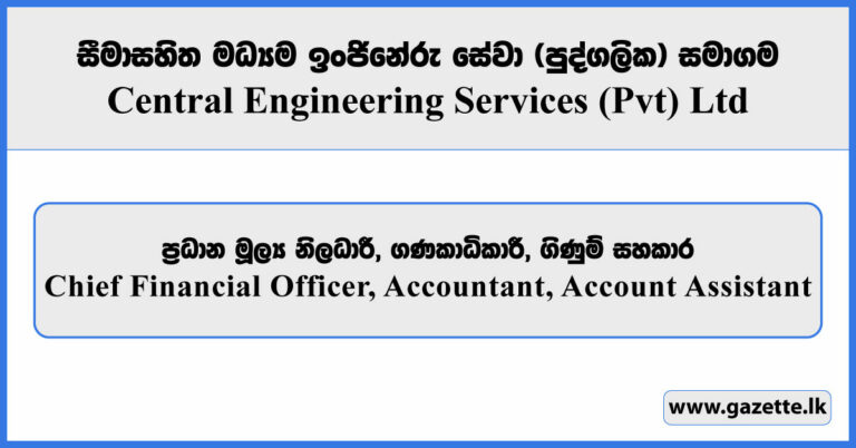 CECB Job Vacancies - Central Engineering Consultancy Bureau Vacancies ...