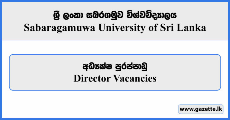 Director of Centre for Open and Distance Learning (CODL) - Sabaragamuwa ...