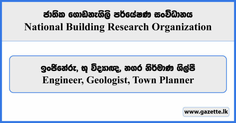 Engineer, Geologist, Town Planner - National Building Research ...
