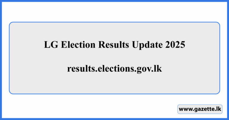 Local Government Election Results Update 2025 - results.elections.gov ...