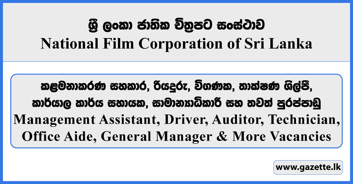 Management Assistant, Driver, Auditor, Technician, Office Aide, General ...