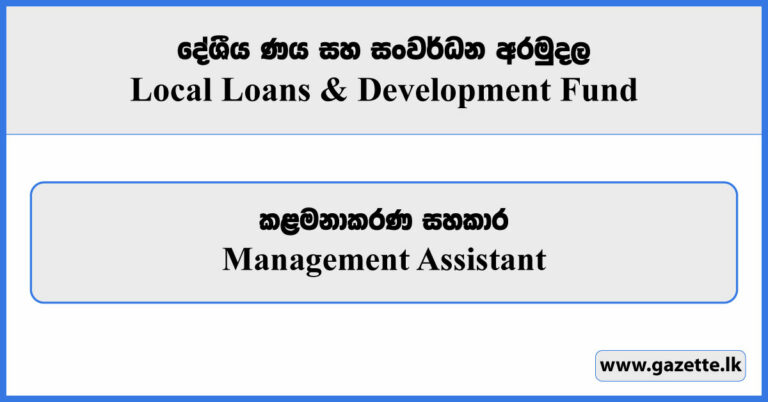 Management Assistant - Local Loans And Development Fund Vacancies 2026 ...