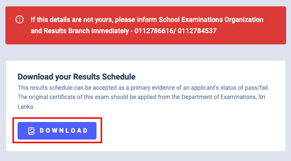 Download GCE O/L Result Sheet 2024(2025) Online - Gazette.lk