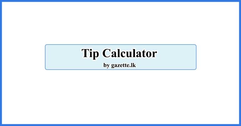 Free Tip Calculator | Calculate Tips Easily Online