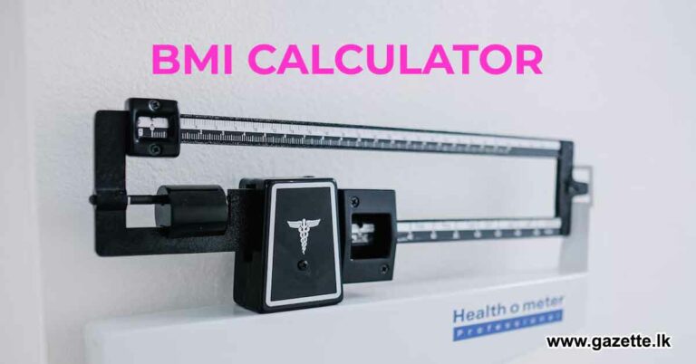BMI Calculator Sri Lanka