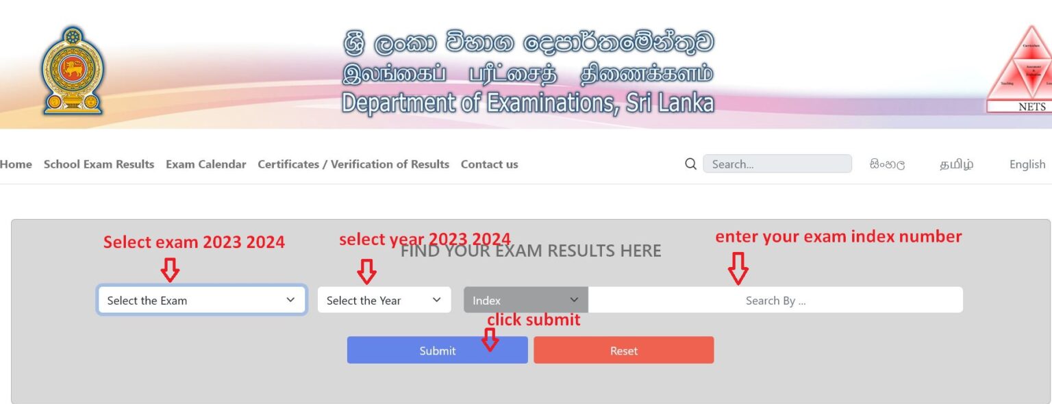 O/L Results 2024(2023) - Doenets.lk Department of Education, Sri Lanka ...